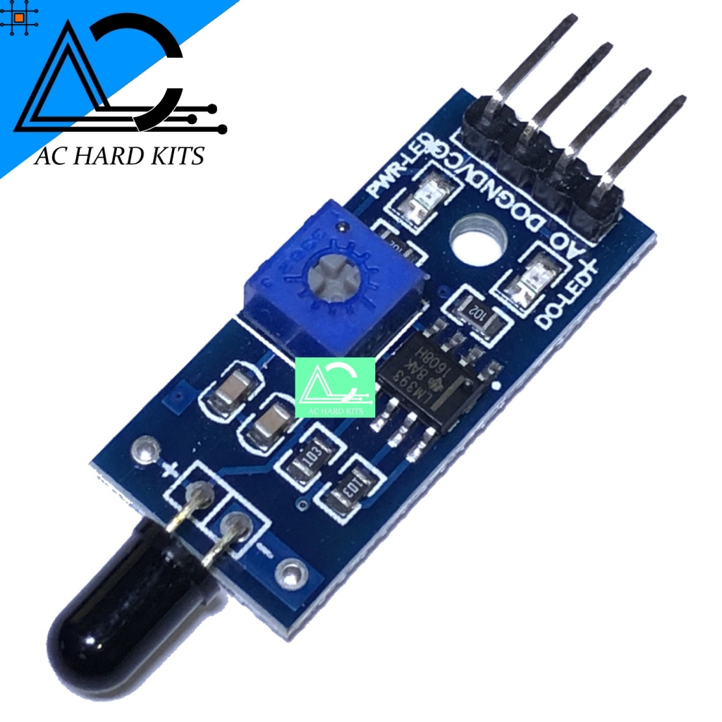 Flame Sensor Fire Detection Module (โมดูลตรวจจับเปลวไฟ) | Lazada.co.th