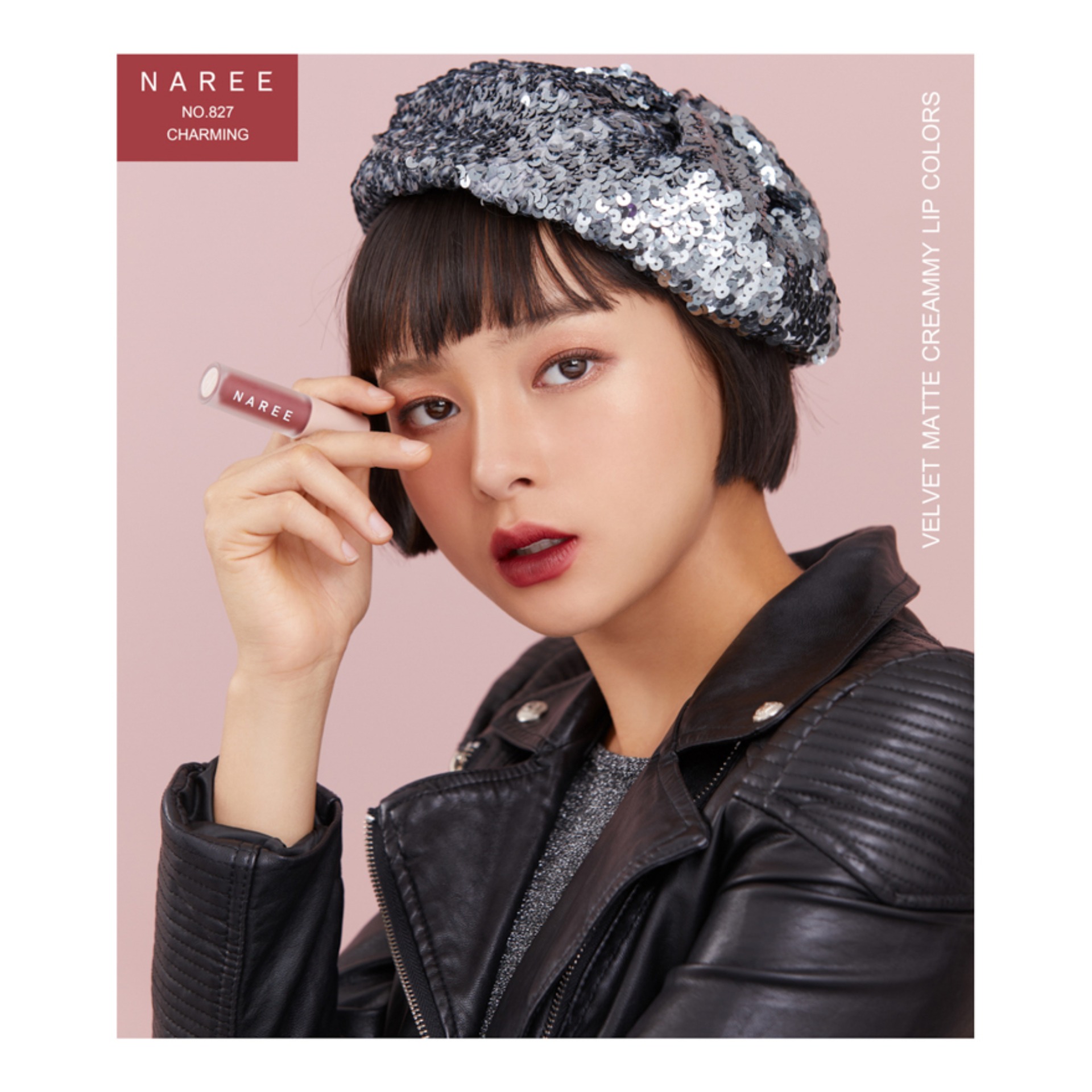 Naree นารี เวลเวท แมท ครีมมี่ ลิป คัลเลอร์ 3 กรัม #827 - indidestore ...