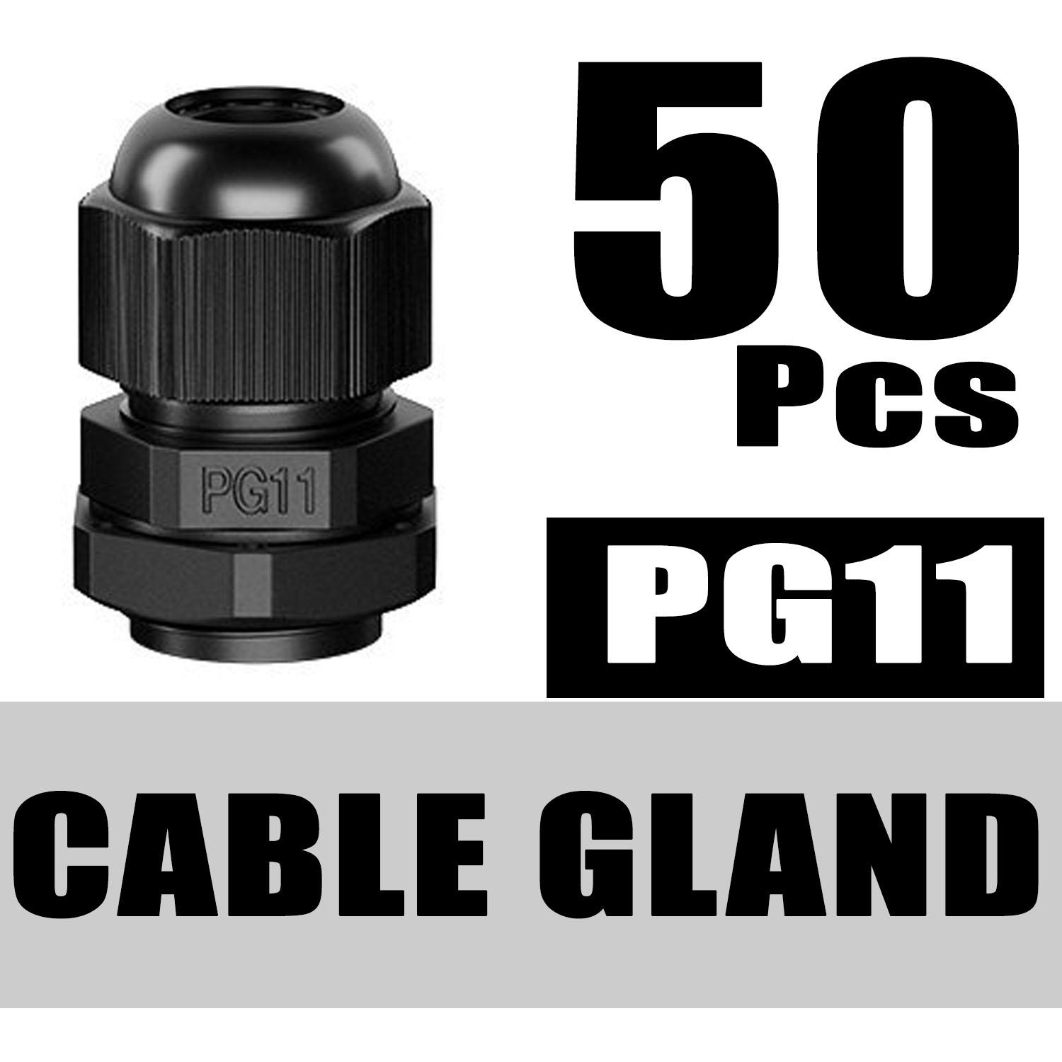 PG11 เคเบิ้ลแกลน ไนล่อน Cable Gland IP68 50 ชิ้น - Power tech - ThaiPick