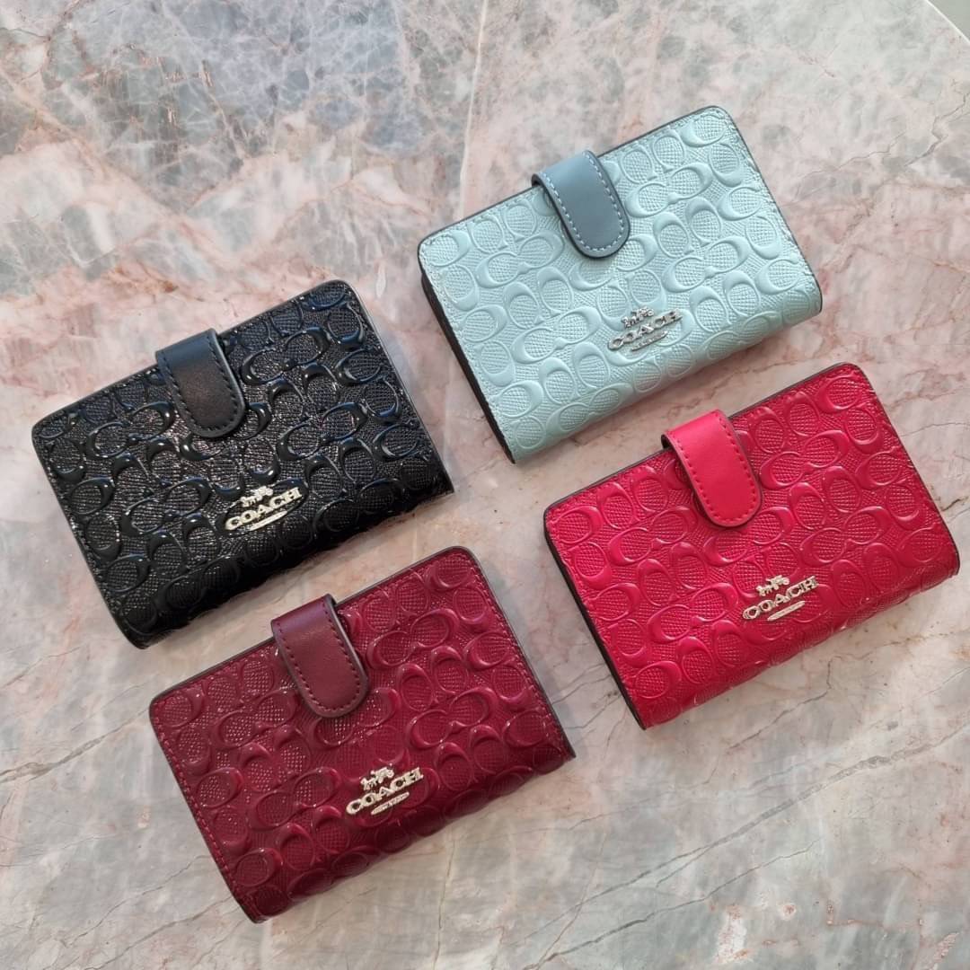 (แท้ ????%‼ Factory) COACH F25937 MEDIUM CORNER ZIP WALLET - MixASale