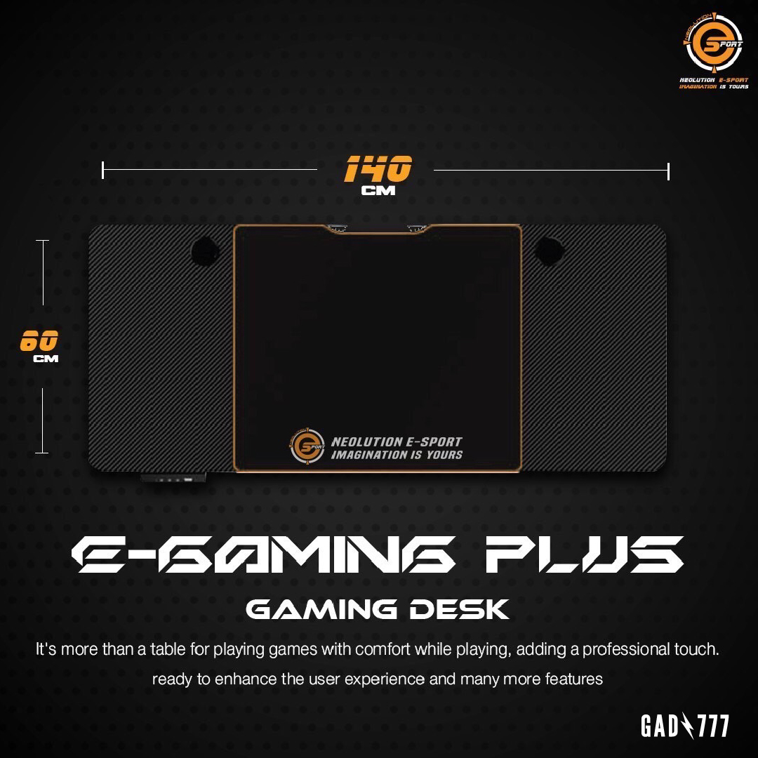 NEOLUTION E-SPORT DESK รุ่น E-GAMING PLUS (G7_125) โต๊ะเกมมิ่ง TABLE EGAMING Gaming Desk โต๊ะเกม ...
