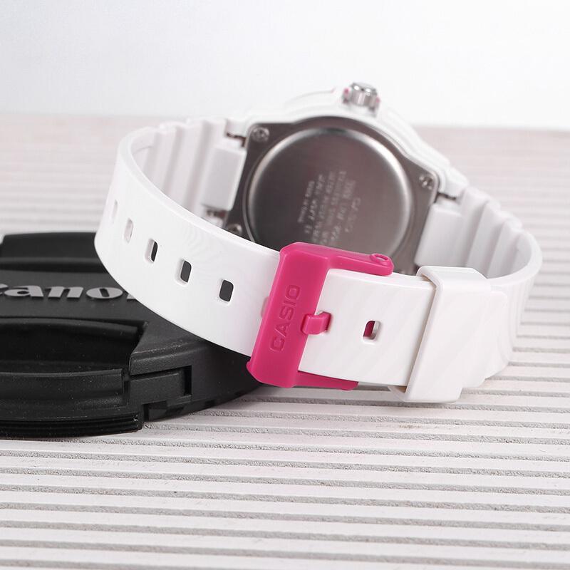 NC Time Shop CASIO รุ่น LRW-200H-4B นาฬิกาสำหรับผู้หญิงสายเรซิ่นสีขาว ...
