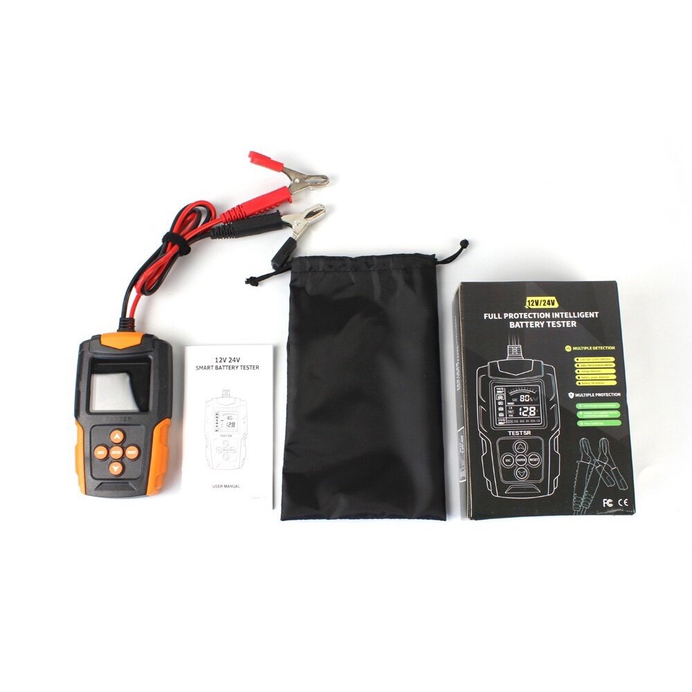 Foxsur 12v 24v fbt200 LCD battery tester battery analyzer CCA battery ...