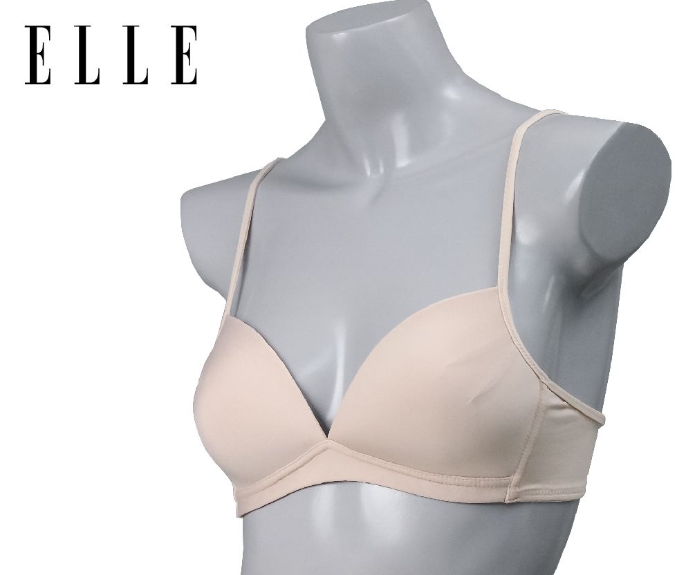 ยกทรง แบรนด์ ELLE ของแท้ พร้อมส่ง บราไร้โครง LB1704 ผ้าไมโคร เต้าฟองปั้ม MOLD ตะขอหลัง - RIKA ...