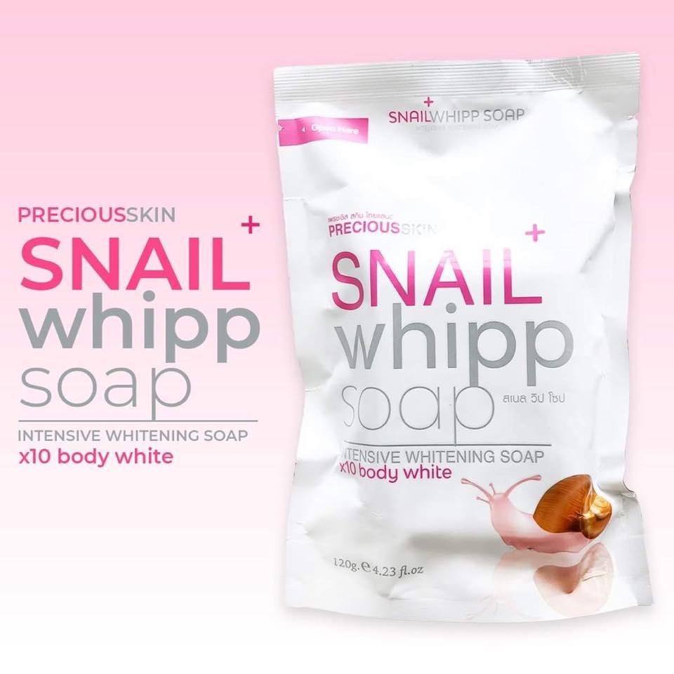 PST Snail Whipp Soap Intensive Whitening Soap x10 Body White 120g ...