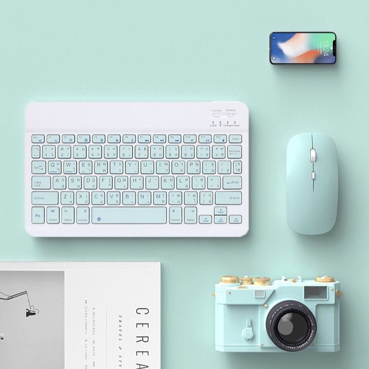 JB18 ลดล้างสต๊อก อุปกรณ์ไอที [แป้นภาษาไทย]คีย์บอร์ดBluetooth เมาส์ไร้ ...