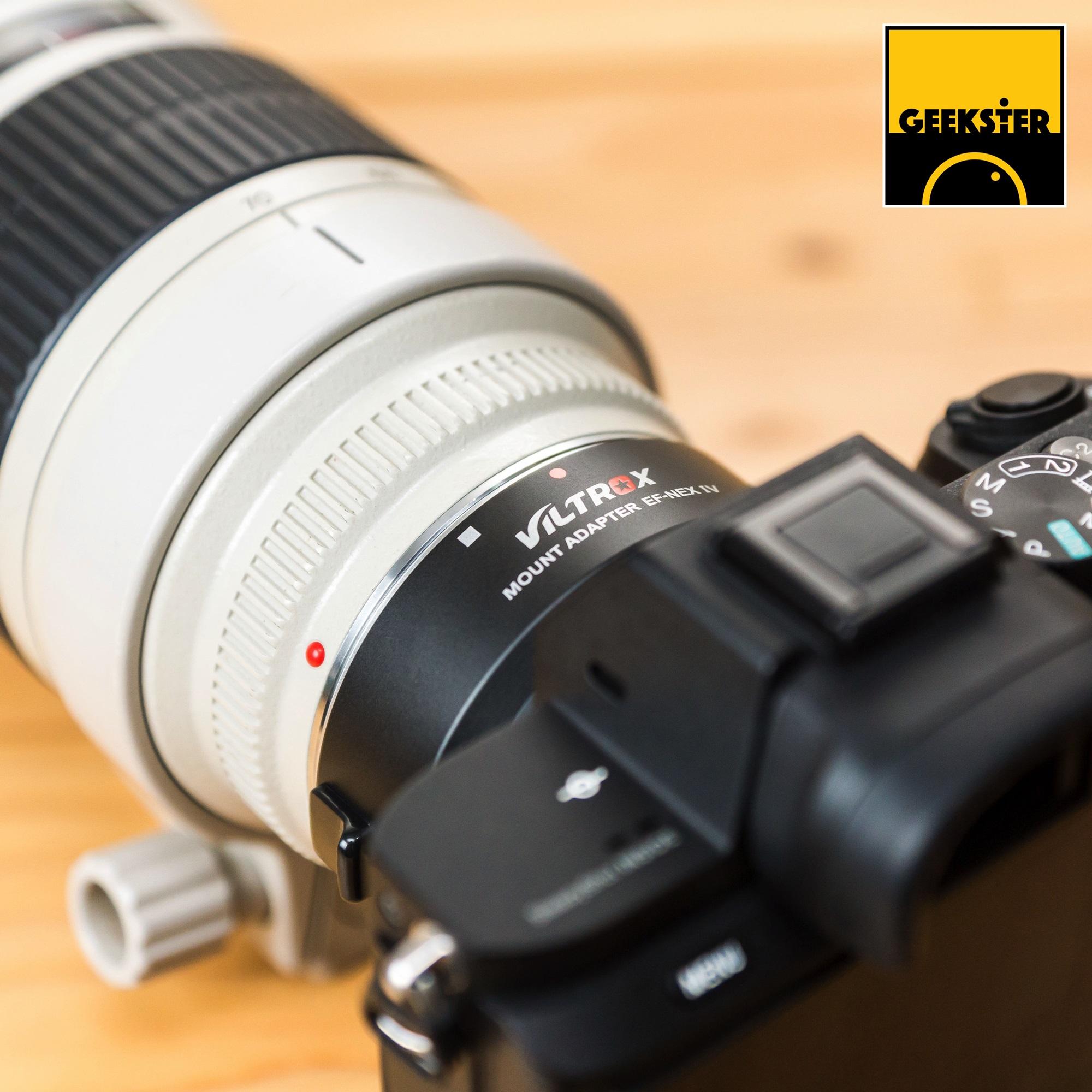 VILTROX EF-NEX IV ออโต้เลนส์โฟกัสอแดปเตอร์สำหรับเลนส์ Canon DSLR EF EF-S มาใช้กับ SONY ...