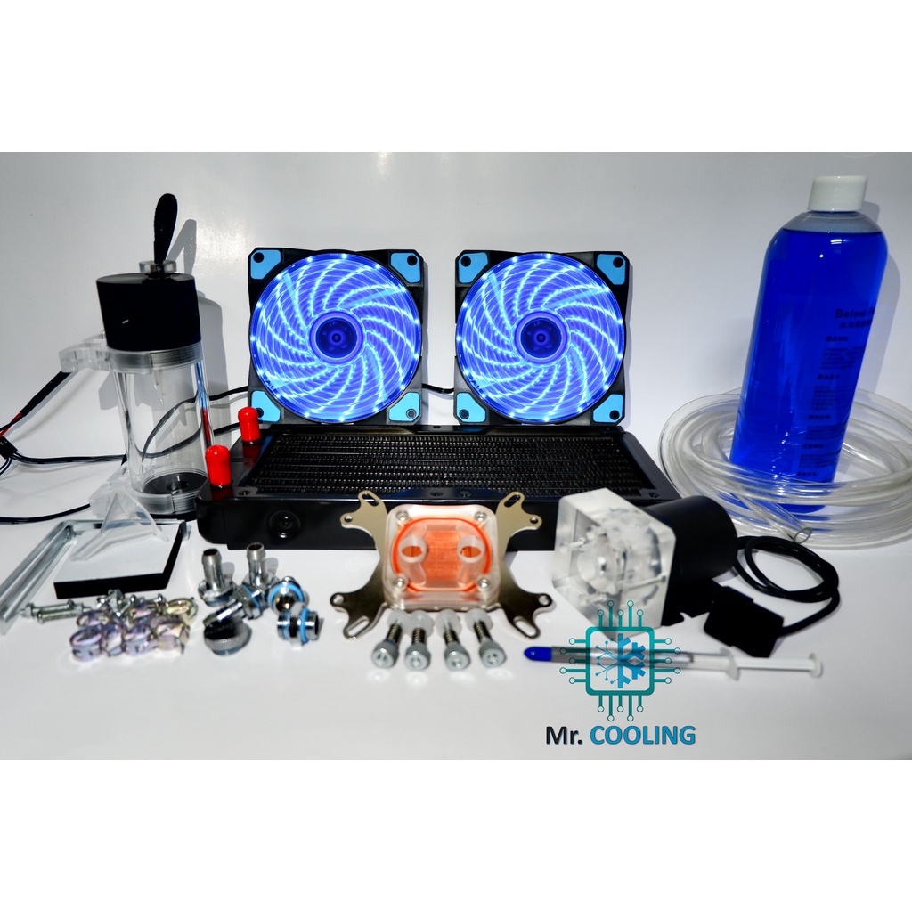 ชุดน้ำCPU ระบบเปิด 2ตอน ครบชุดCPU Water Cooling Set รุ่นMaster Grade ...