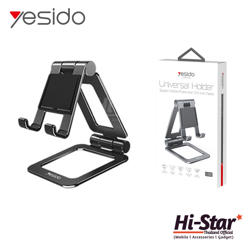 YESIDO ขาตั้งโทรศัพท์มือถือ และแท็บเล็ต รุ่น C98 ขาตั้งโทรศัพท์ ที่วาง มือถือ ที่จับมือถือ ขา ...