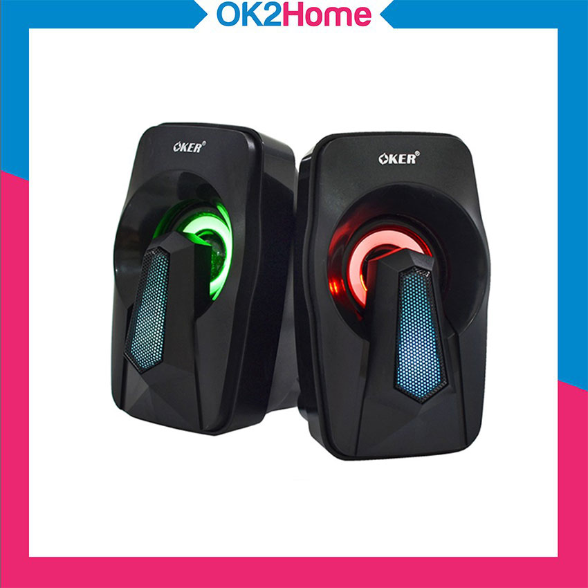 OKER SP-570 MULTIMEDIA Speakers ลำโพงมินิตั้งโต๊ะ RGB | Lazada.co.th