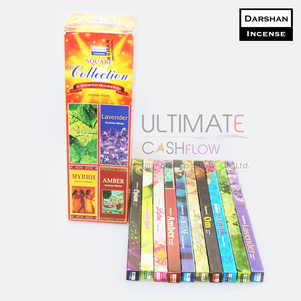 ♕ธูป DARSHAN SQUARE COLLECTION รวมกลิ่นหอมๆ 25 กลิ่น เหมาะสำหรับไหว้ ...