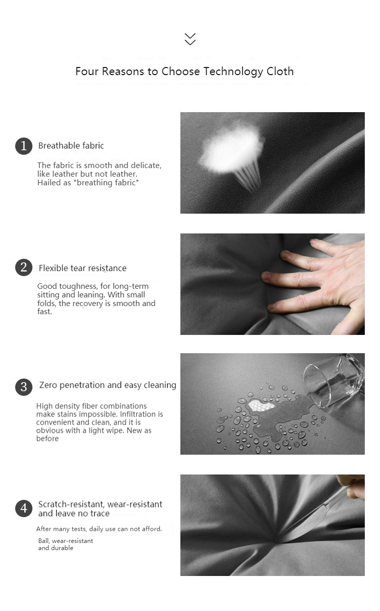 RCozy Life Sofa โซฟา Tech Cloth Light Luxury Modern Latex Waterproof ...