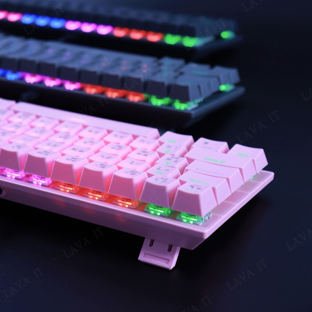 คีย์บอร์ดเกมมิ่ง คีย์บอร์ดไร้สาย Tsunami MK-61 Mini 60% Outemu Switch ...