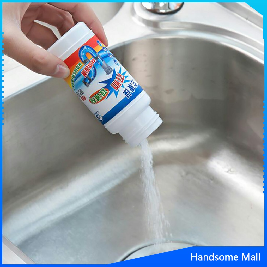 Handsome แก้ปัญหาท่ออุดตัน เกร็ดสลายล้างท่อ โซดาไฟ แบบขวด110 g น้ำยา ...