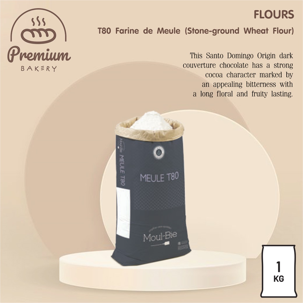 Moul-Bie | T80 Farine de Meule (stone-ground wheat flour) - 1kg ...