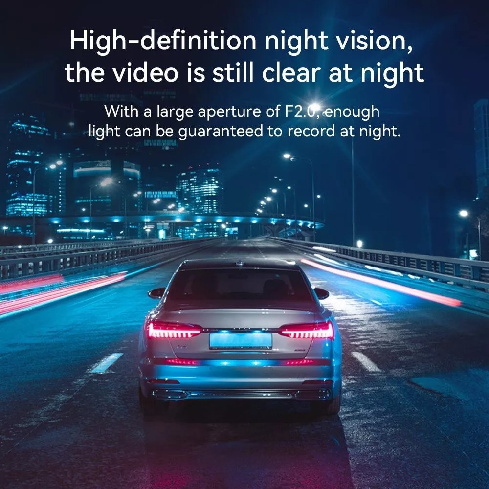 ประกัน 1 ปี Hoco DV3 กล้องติดรถยนต์ กล้องหน้าหลัง ชัดระดับ FHD ชัดทั้งกลางวันและกลางคืน หน้าจอ ...