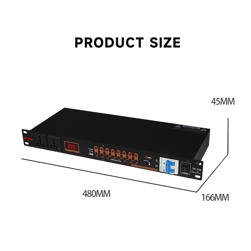 DBX-AUIDO SA-208SA-218 professional 82 power sequencer 8 ช่องจ่ายไฟที่ ...