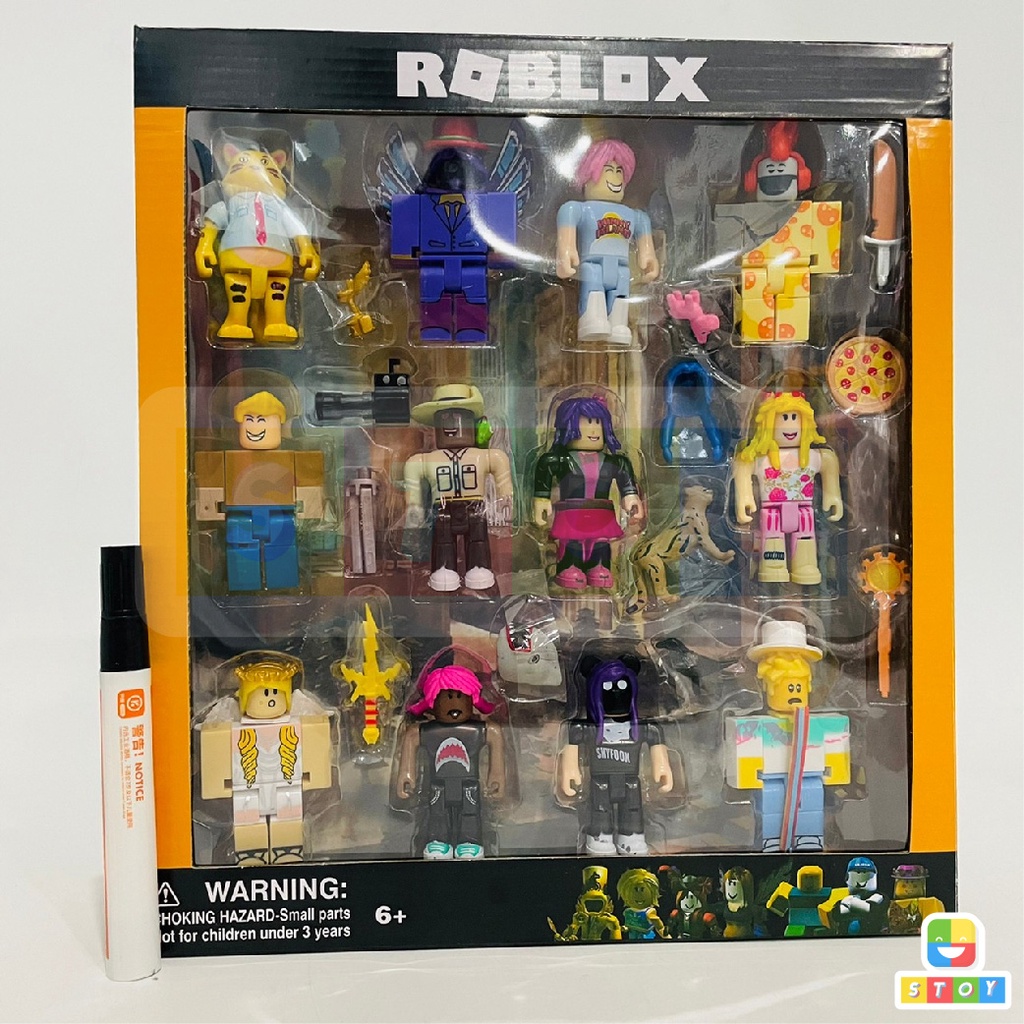 จัดส่งจากกรุงเทพฯ ของเล่นเด็กตุ๊กตาฟิกเกอร์ตัวละคร roblox 12 ชิ้น ...