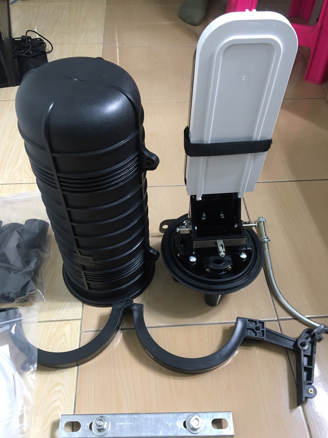 Fiber Optic Closure Splice 12 Core DOME โค้ดเชอร์ 12 Core แขวนแนวตั้ง ...