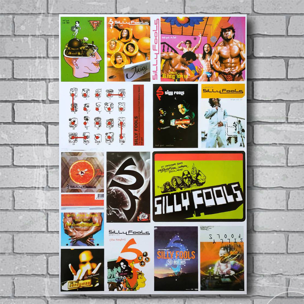 โปสเตอร์ วง Silly Fools ซิลลี่ ฟูลส์ รวม ปก ดนตรี ไทย ร็อก รูป ภาพ ติด ...