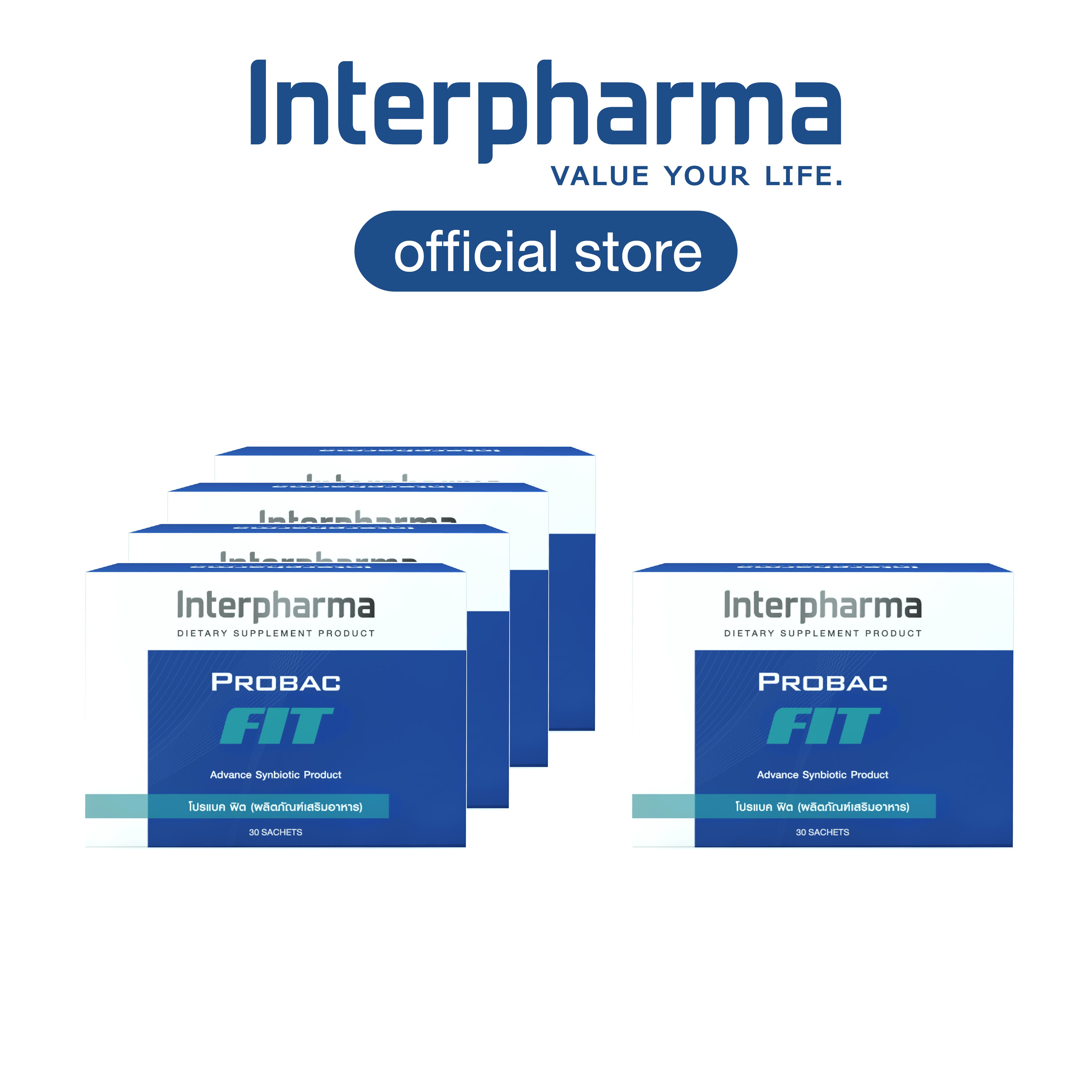 [4 แถม 1] Probac Fit ซินไบโอติกเพื่อควบคุมน้ำหนัก | Lazada.co.th