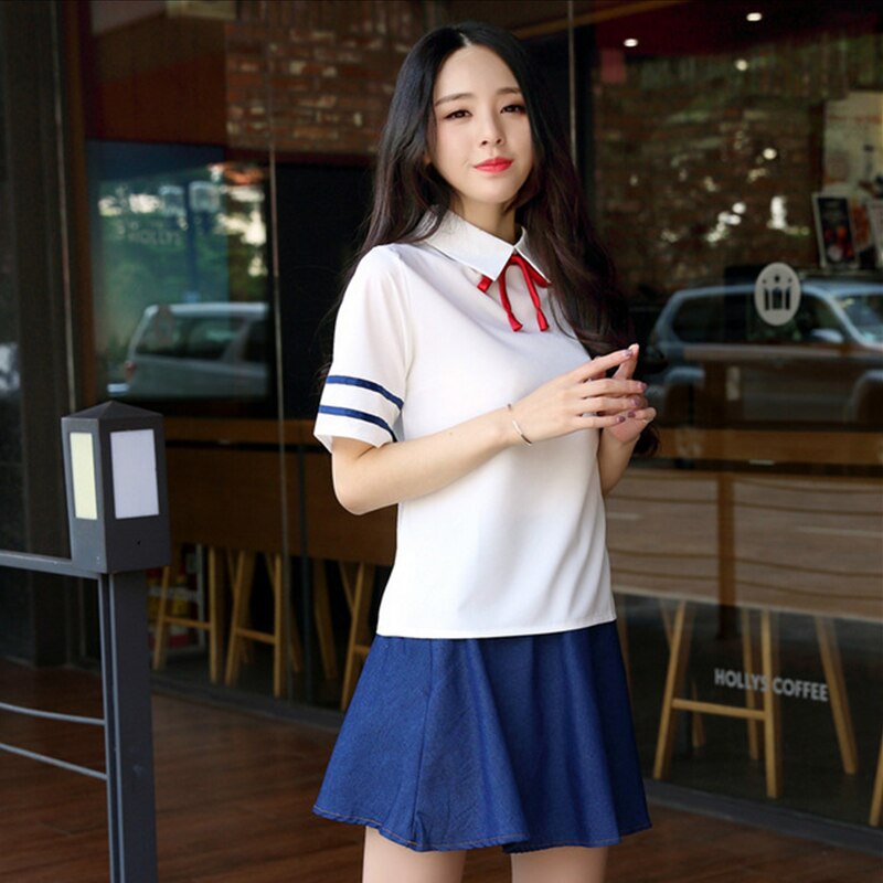 [LXYH- COSER KING] Top + skirt ชุดนักเรียน ญี่ปุ่น วิทยาลัยชุดสาว ...