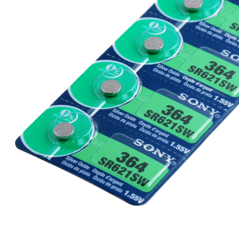 5pcs For Sony Original 1.55V 364 SR621SW V364 SR60 SR621 AG1 Watch ...