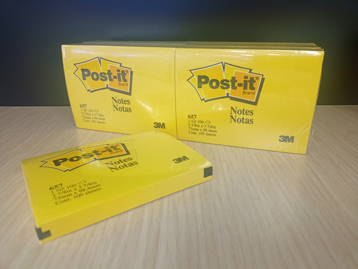 Post-It Note 657 3x4 แพ็ค12(เล่มละ100แผ่น)6007630850023 - SJ.Plaza ...