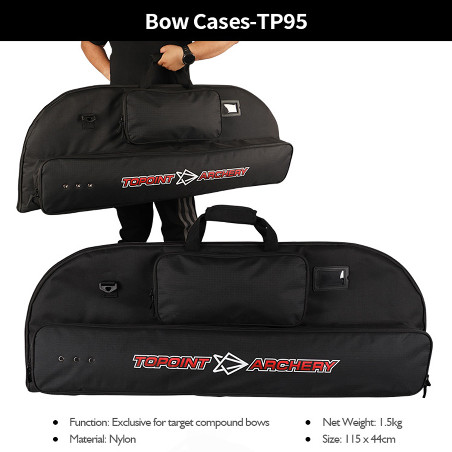 TOPOINT Compound Bow Accessories TP95 Delux soft bow cases fit for 40 ...
