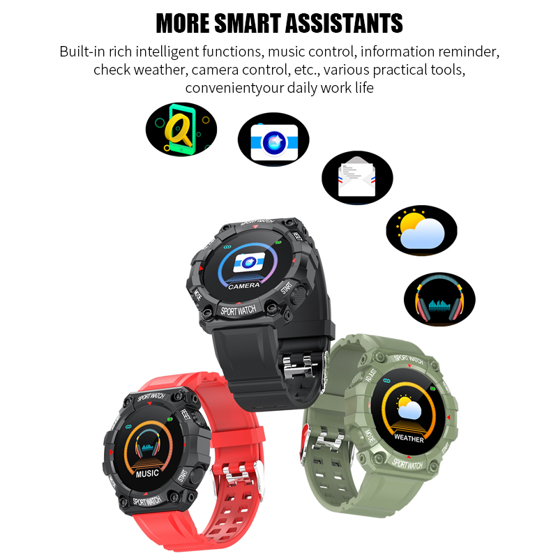 【ส่งจากประเทศไทย】Smart watch FD68 สายรัดข้อมือฟิตเนสกีฬา สามารถการตรวจสอบการนอนหลับ นาฬิกาข้อมือ ...