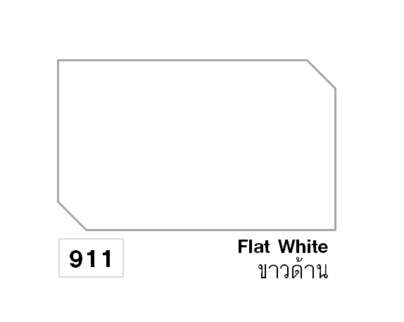 TOA สีพ่นอุตสาหกรรม # 911 ขาวด้าน (มี 2 ขนาดให้เลือก) - Colour Perfect ...