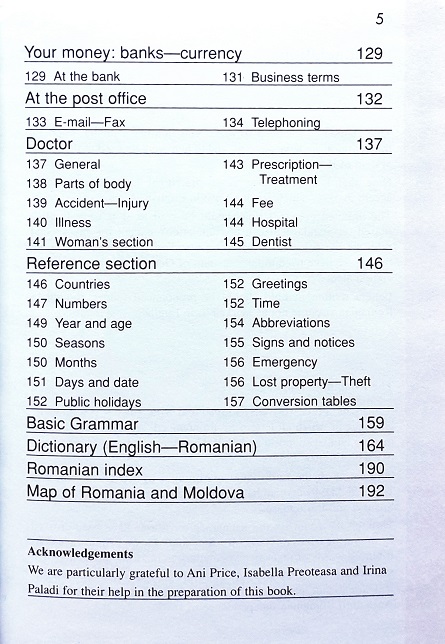 Berlitz Romanian Phrase Book & Dictionary Author: Ed/Year: 1/2006 ISBN ...
