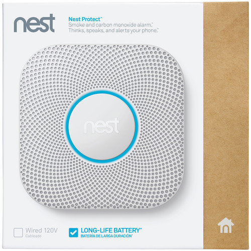 Google Nest Protect Gen 2, Smoke Detector + Carbon Monoxide Alarm ...