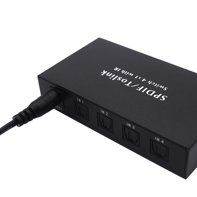 Digital Optical 4X1 Switch with IR Remote Control Aluminum Alloy ...