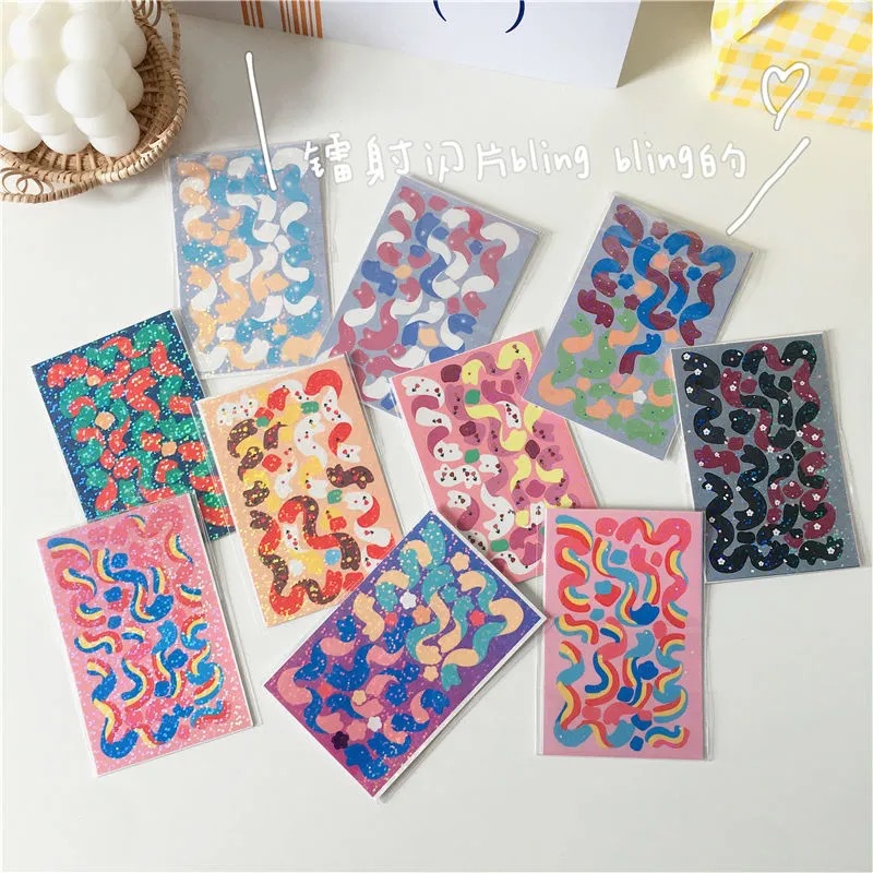 Steve Korea INS Ribbon Kpop Stickers Star Chasing Cards Cuckoo ...