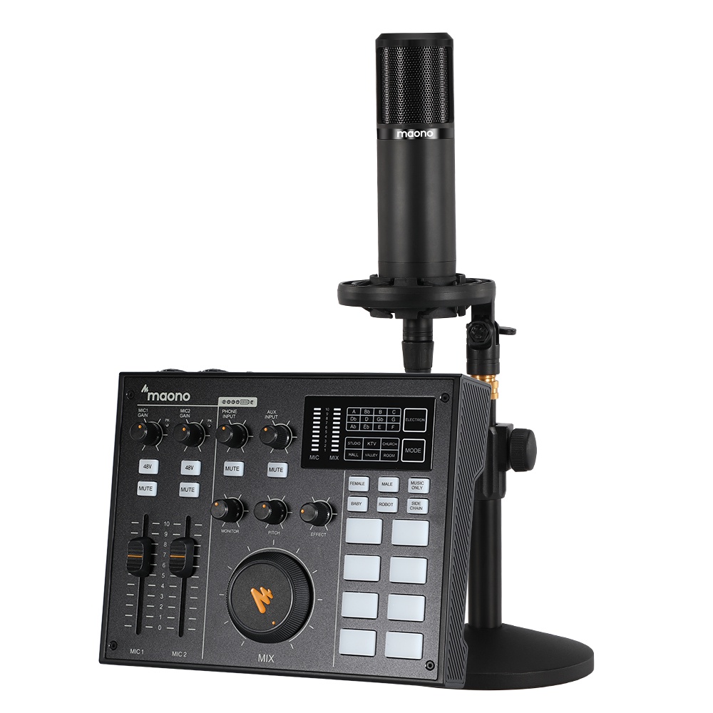 [COD]MAONO AM100 Professional Audio Interface Sound Card Mixer ...