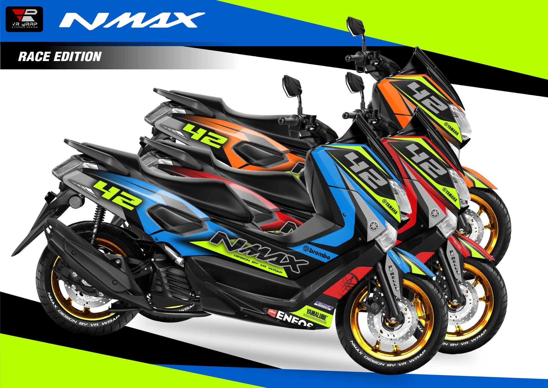 สติ๊กเกอร์ yamaha Nmax ลาย Nmax | Lazada.co.th