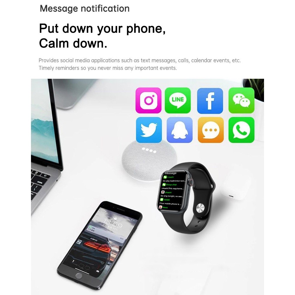 Xs8 plus max นาฬิกาสมาร์ทwatch สมาร์ทวอทช์ สมาทวอชของแท้ 2023 Smart ...