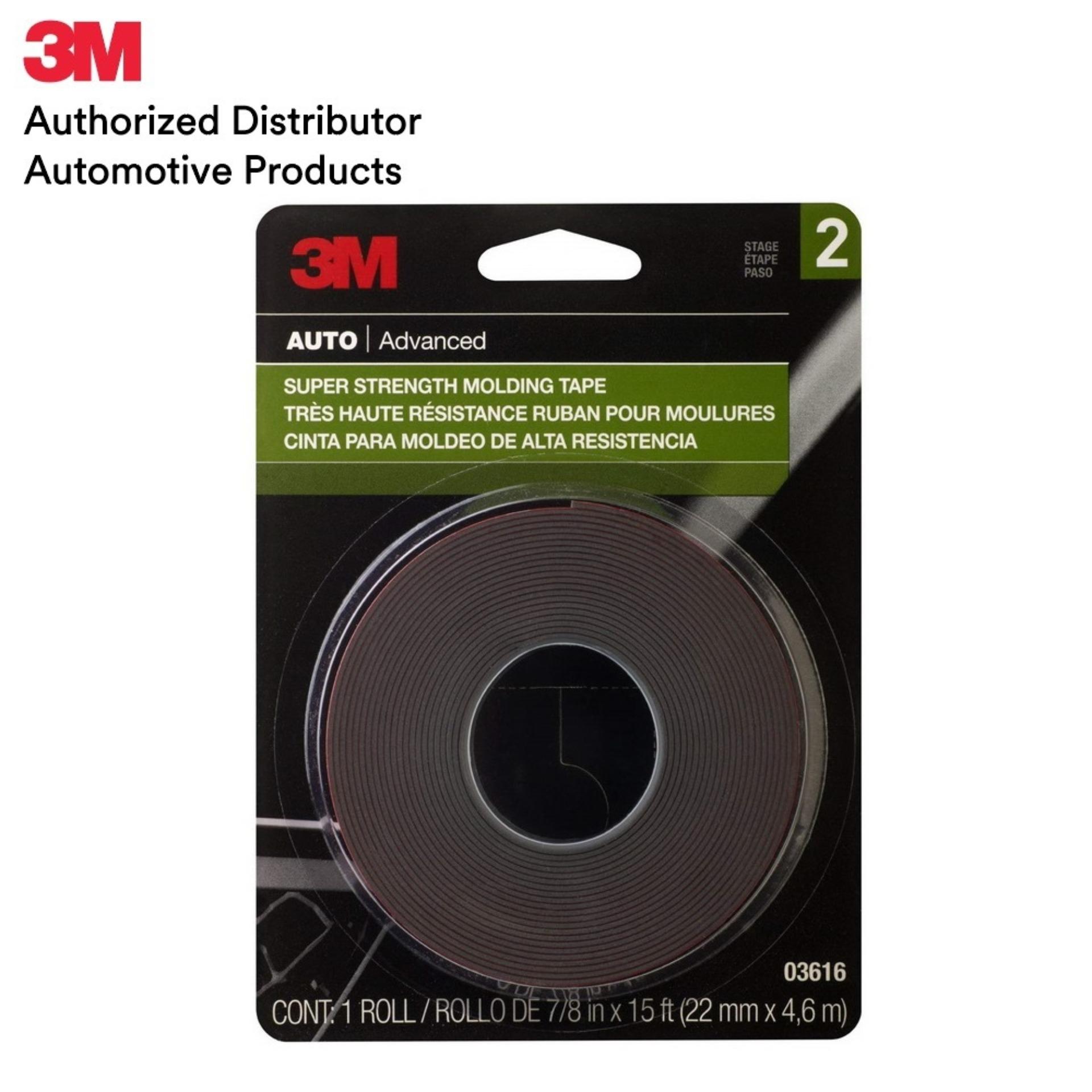 3M Super Strength Molding Tape, 03616, 7/8 In X 15 Ft [Made In Usa] 3 ...