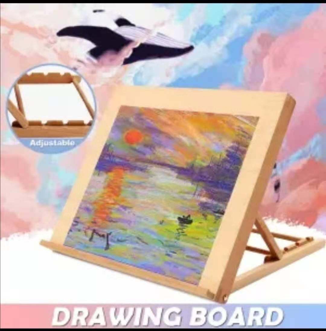 French TableTop Easel Sketch Wood Stand Adjustable Artist Drawing Board ...