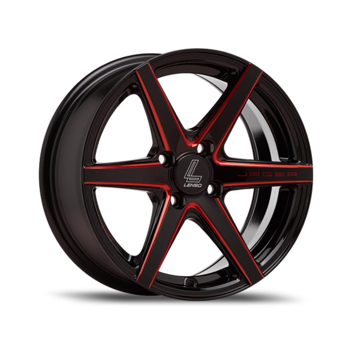 Lenso ล้อแม็กขอบ17 17x7.5 PCD 4x100 ออฟ 35 JAGER JAGER-CRAFT สีดำ ล้อ ...