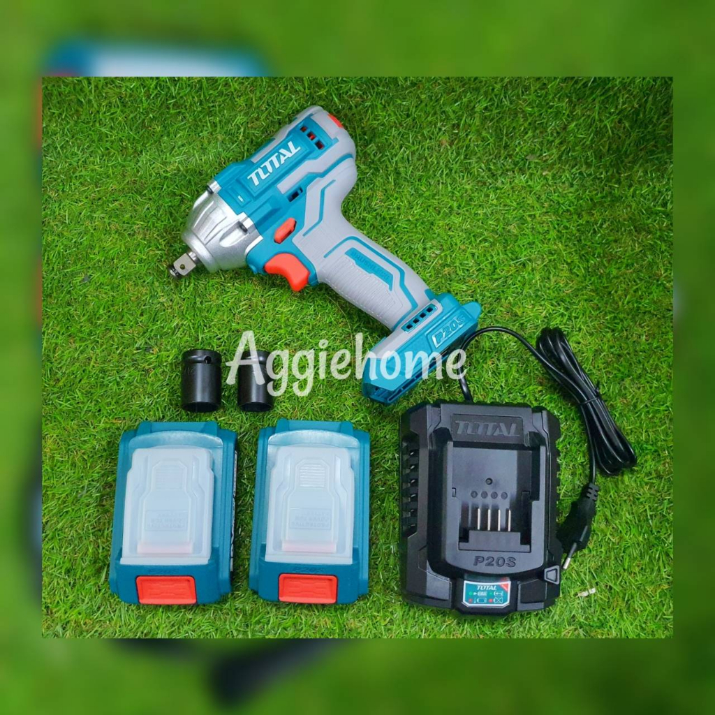 TOTAL สว่านบล็อกกระแทก 20V. รุ่น TIWLI2038 มอเตอร์ Brushless บล็อก ...