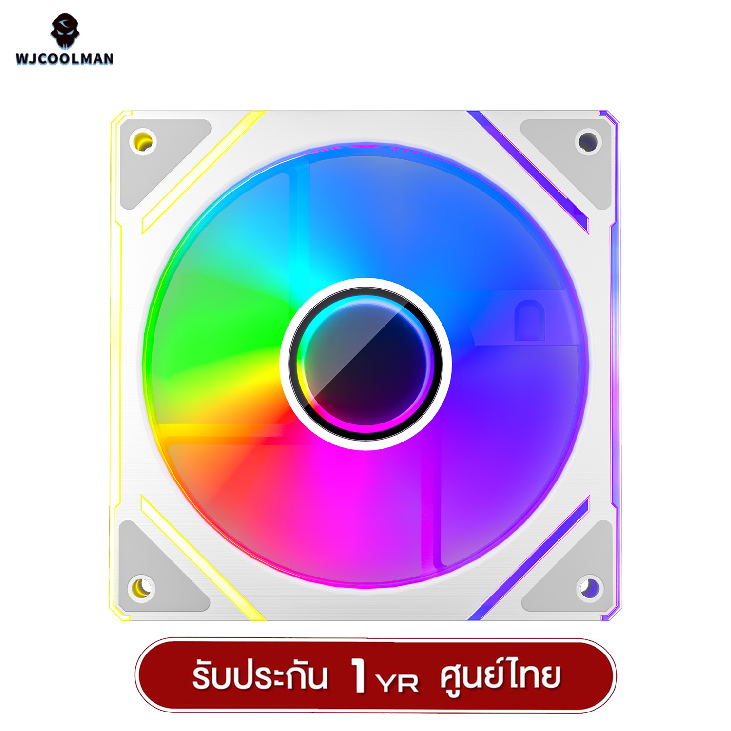 พัดลมระบายความร้อน WJCOOLMAN Mirror 6 Plus ARGB Side View 12CM Cooling ...
