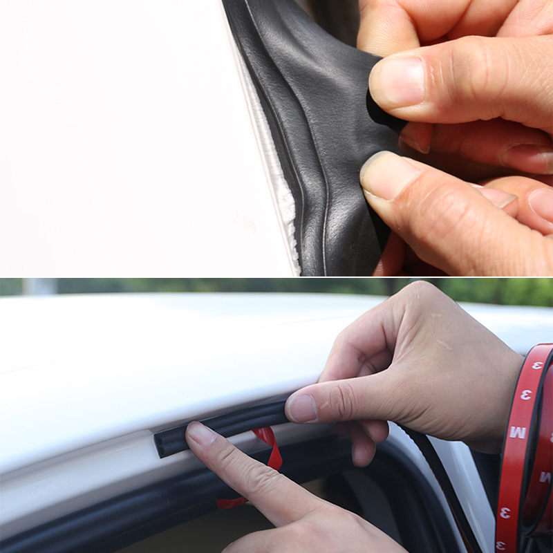 4m B P Z D Shape Type Car Door Seal Strip Epdm Rubber Noise Insulation