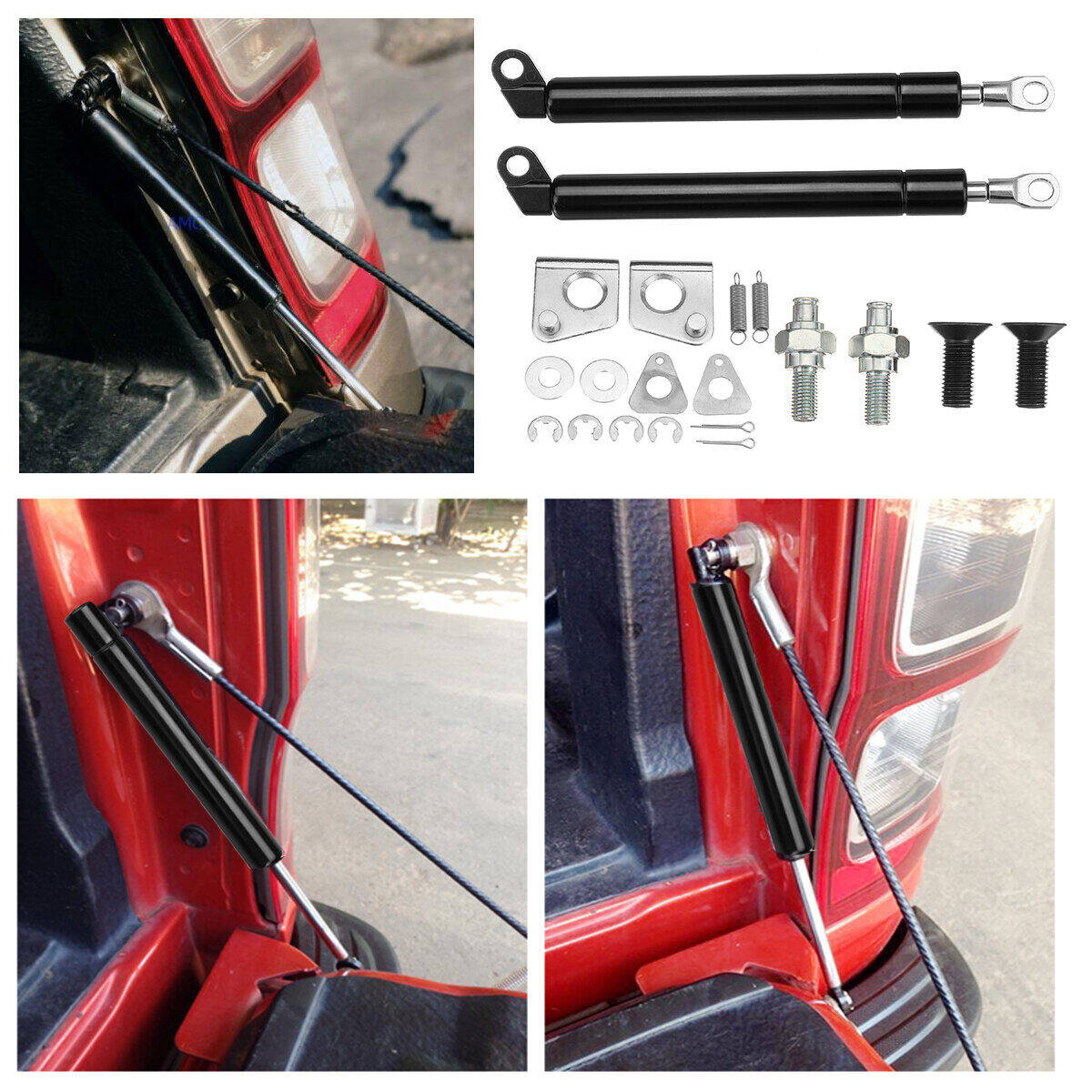 2PCS โช้คฝากระบะท้าย Tailgate Strut Rear Hood Bonnet Bar Kit For Ford ...