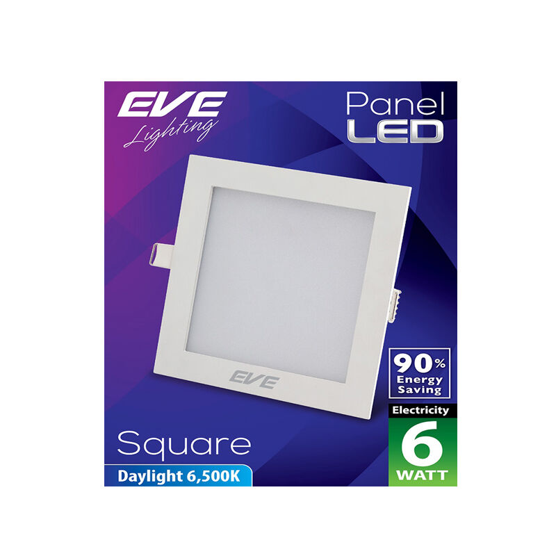 EVE LIGHTING โคมไฟดาวน์ไลท์หน้ากลม PANEL LIGHT 9W DL RD สีขาวโคมไฟ ...