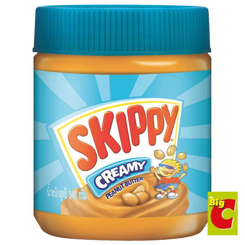 Skippy Creamy Peanut Butter เนยถั่วชนิดละเอียด ตรา Skippy ขนาด 340 กรัม ...