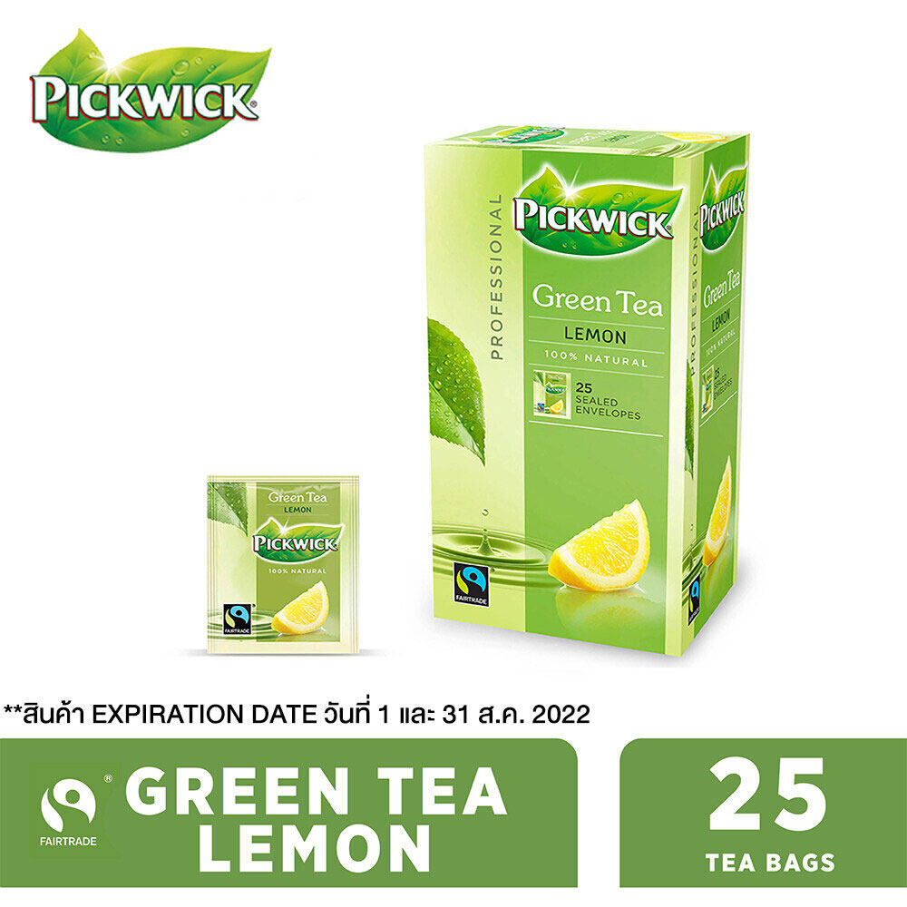 PICKWICK Green Tea Pure ชาพิควิค ชากรีนที เพียว แพ็ค 25 ซอง - JDE World ...