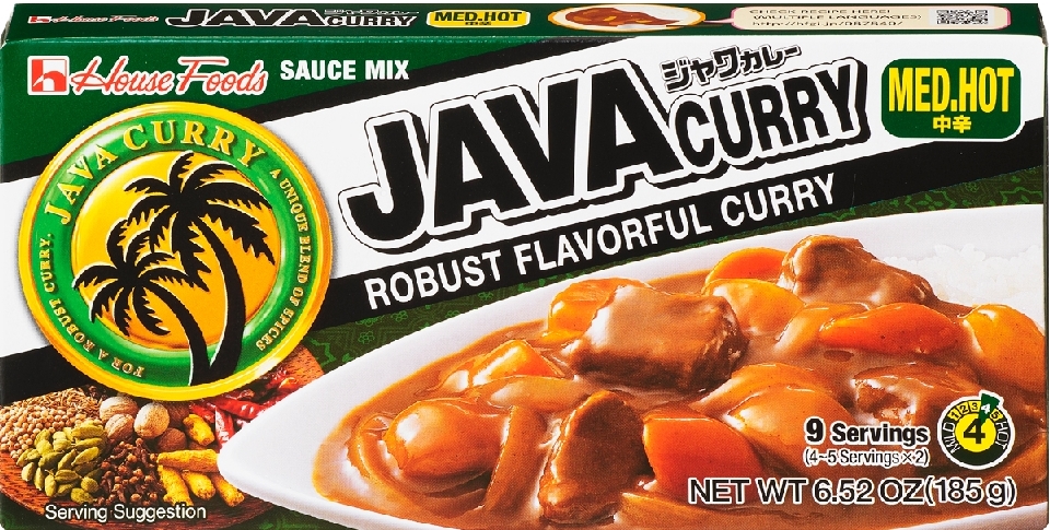 เฮ้าส์ จาวาเคอร์รี มีเดียม แกงกะหรี่เผ็ดกลาง 185 กรัม House Java Curry Medium Hot 185 g. - Fine ...