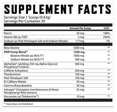 KLOUT Mamba Extreme Pre-Workout Pwr (25 servings) Powerful High-energy ...